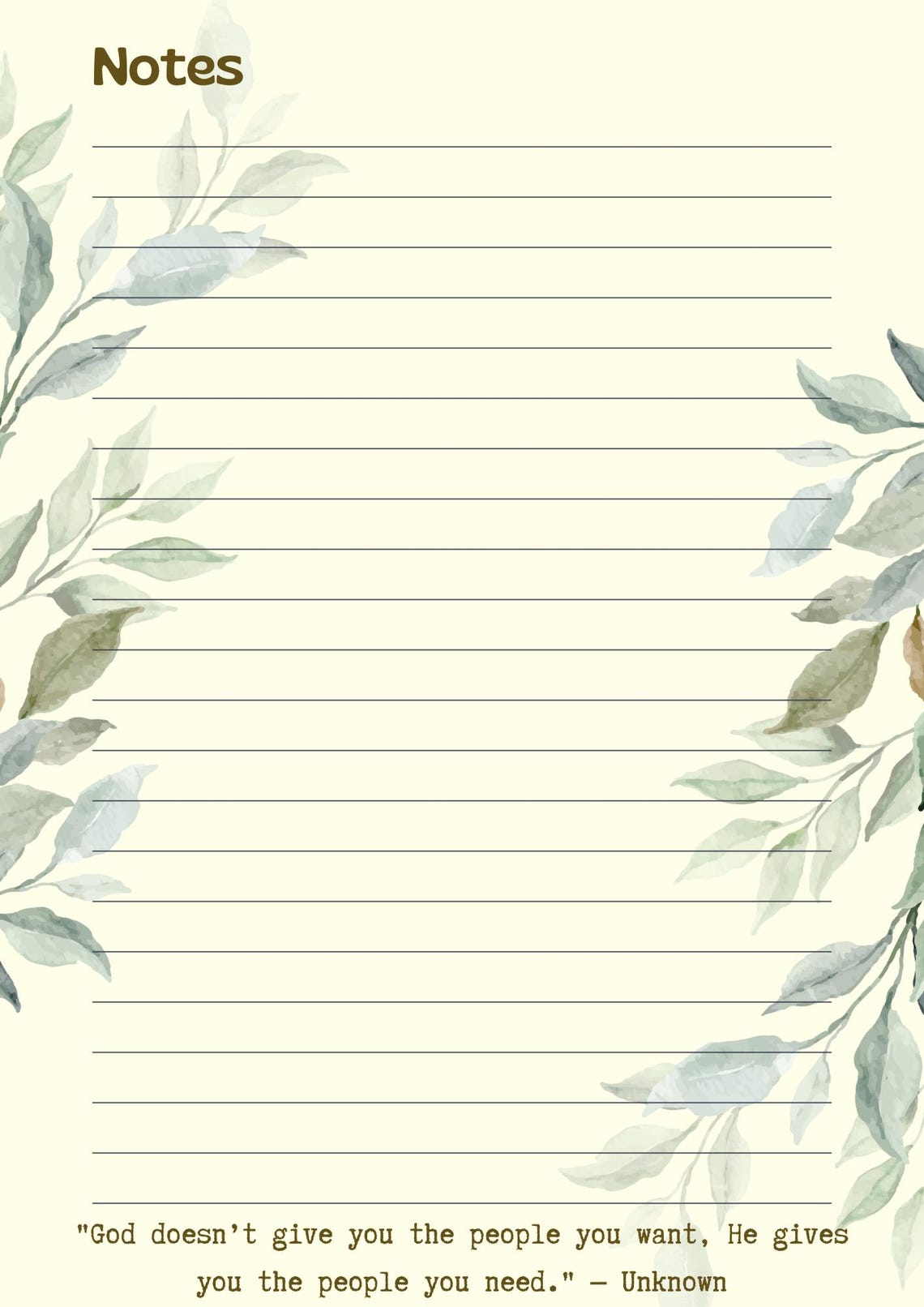 Printable Stationary Lined Paper, Printable Writing Paper, Printable ...