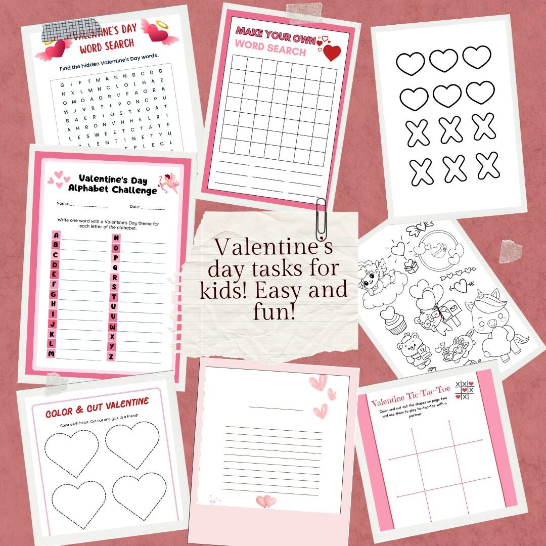 Printable Kids Activity Bundle – Fun Tasks for Kids, Including Coloring ...