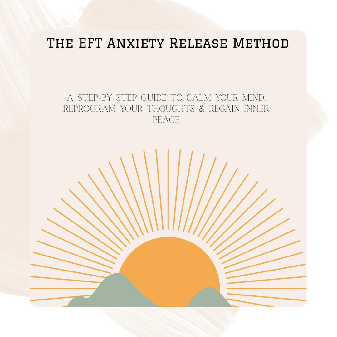 Printable PDF EFT Anxiety Guide, Step-by-step Emotional Freedom, Digital Stress Relief, Self ...