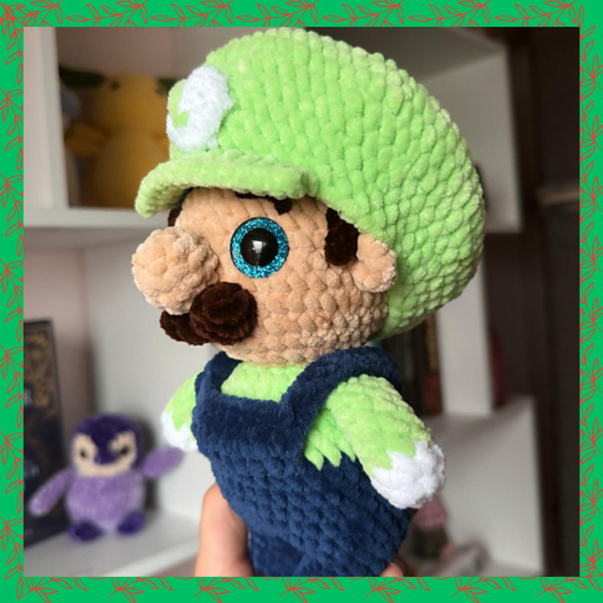 Luigi Crochet Pattern, Super Mario, Amigurumi, Amigurumi PDF Download ...