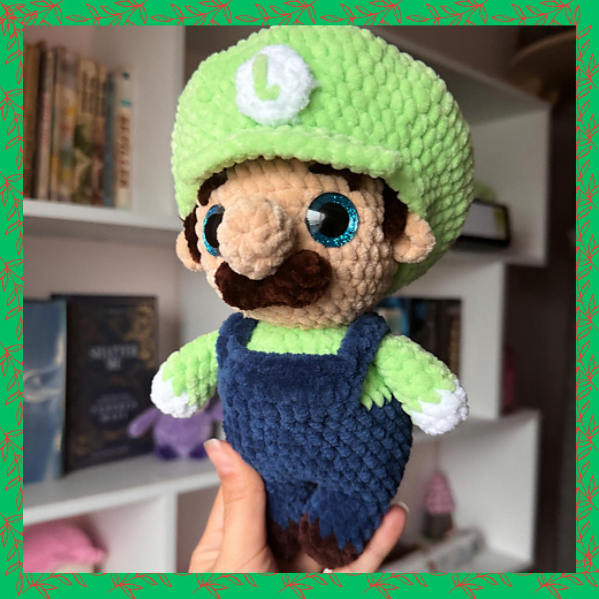 Luigi Crochet Pattern, Super Mario, Amigurumi, Amigurumi PDF Download ...