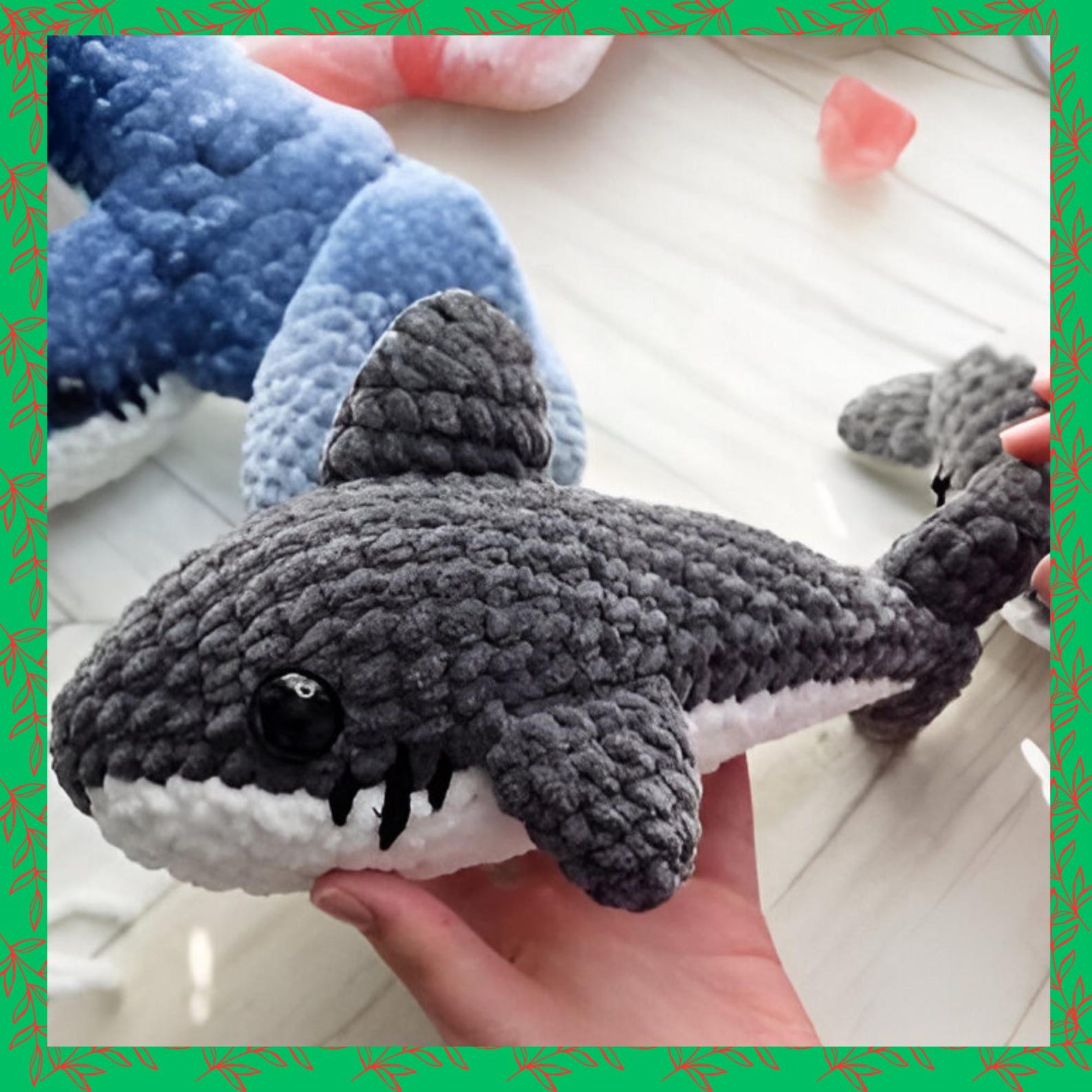 Amigurumi Crochet Pattern Shark, Shark Amigurumi, Crochet Shark, Shark ...