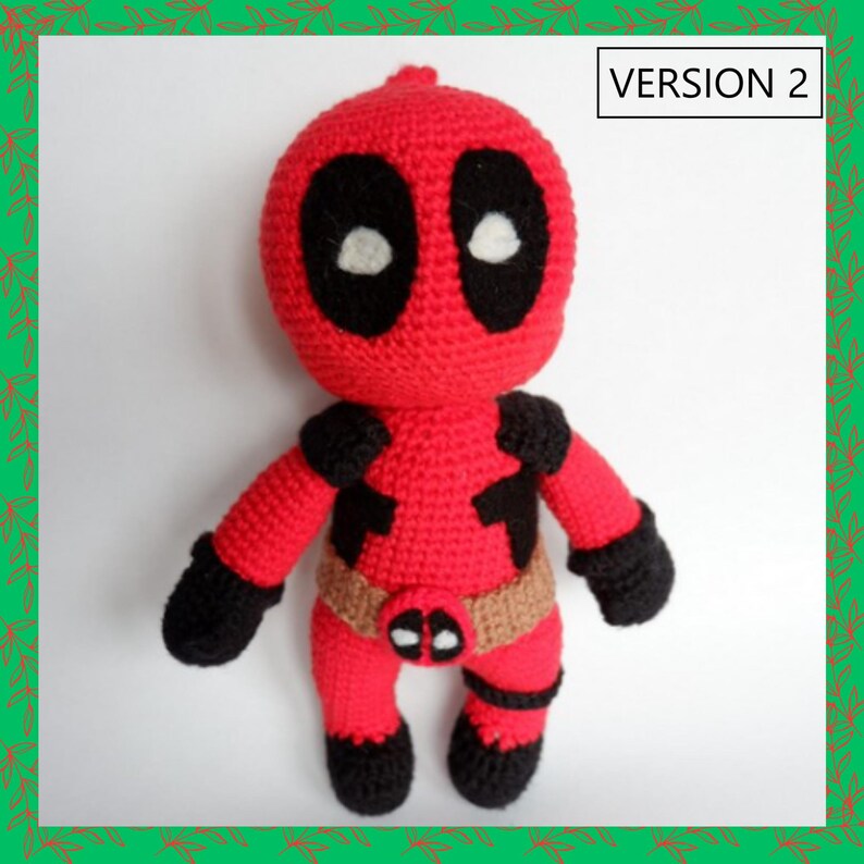 E-book Crochet Pattern Amigurumi Deadpool PDF english, Child's Toy ...