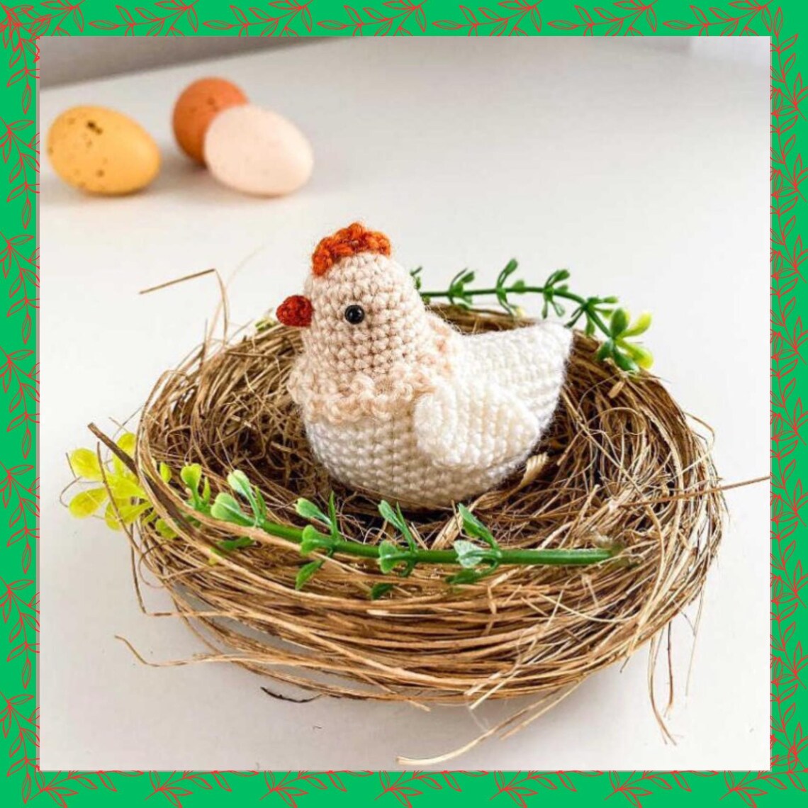 Plush Amigurumi Chicken Crochet Toy Pattern PDF, Stuffed Plush Easy ...
