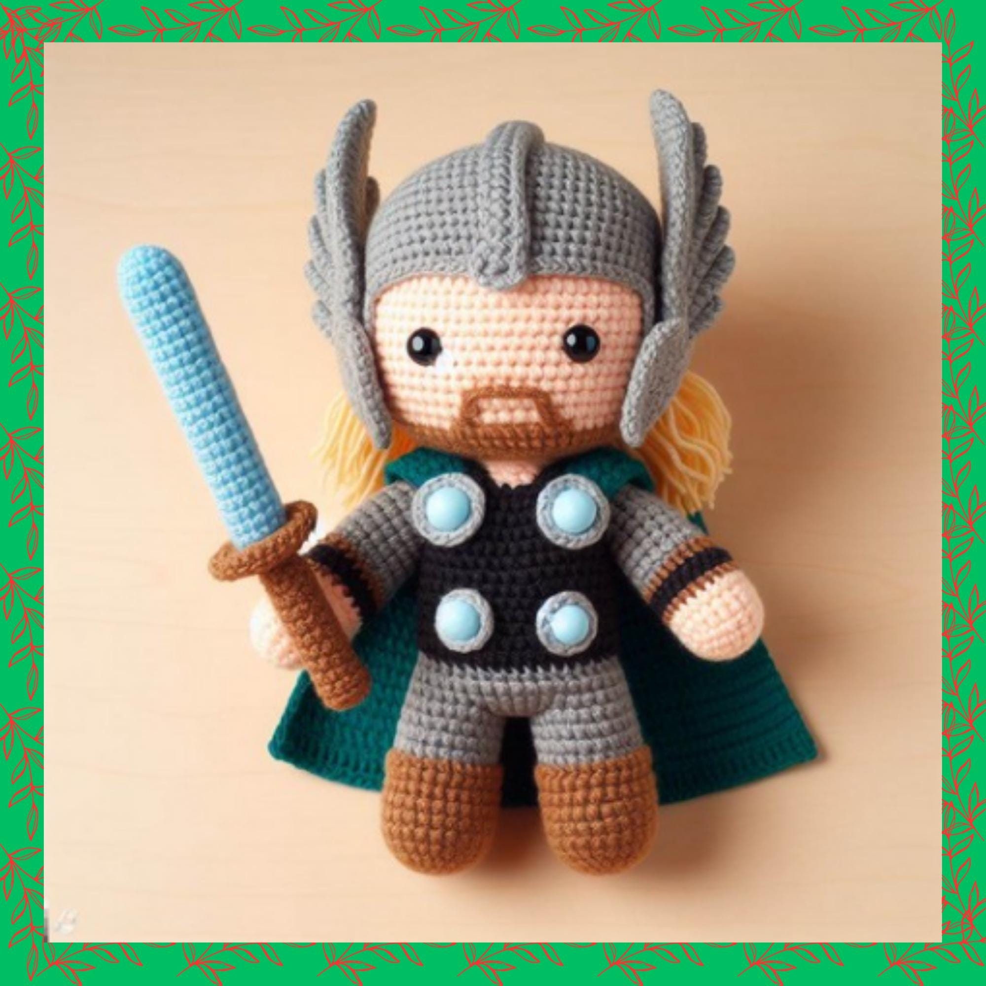 Thor Crochet Pdf Pattern, Ravager Thor Crochet Pattern (amigurumi ...