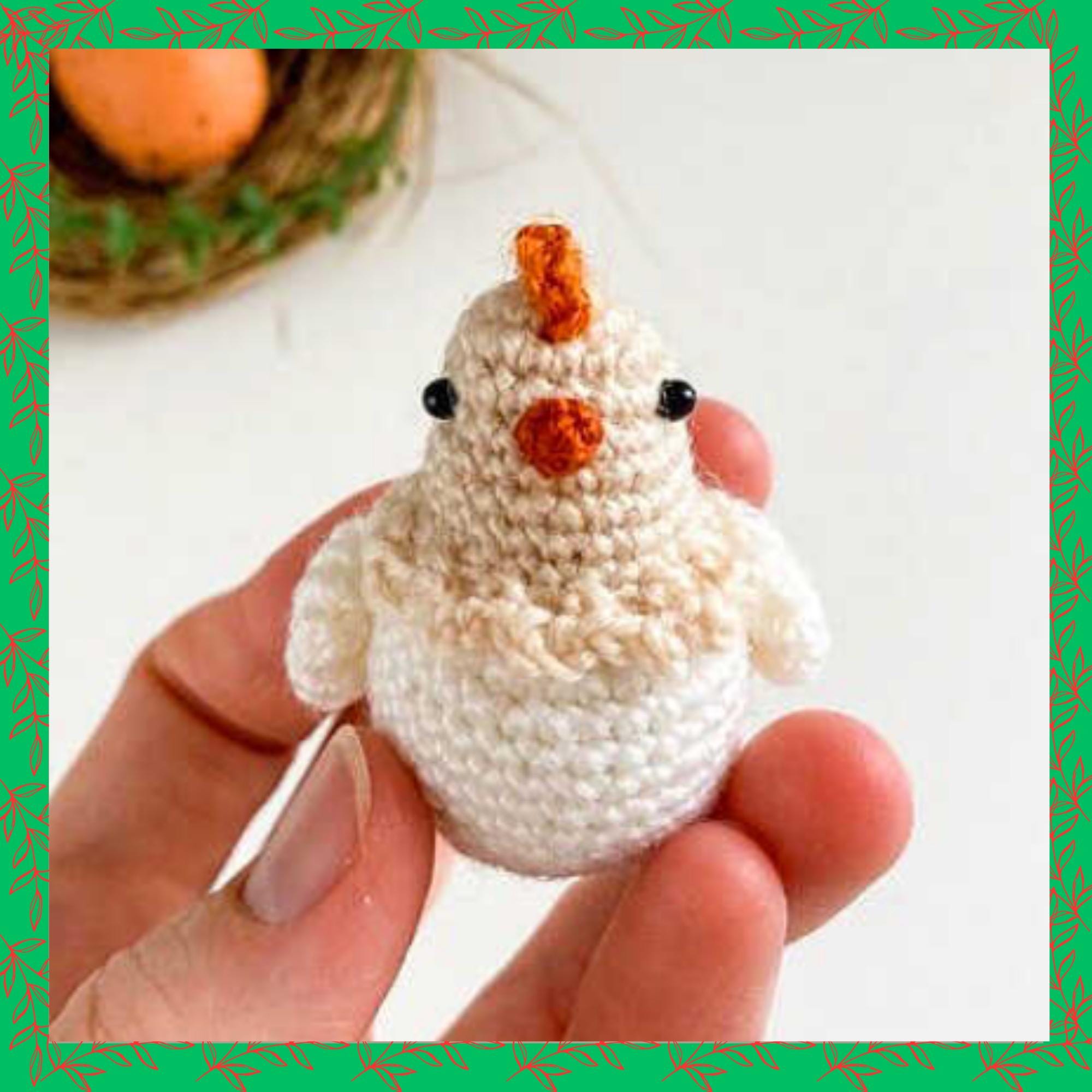 Plush Amigurumi Chicken Crochet Toy Pattern PDF, Stuffed Plush Easy ...