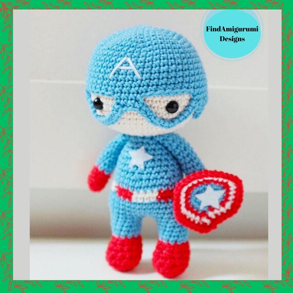 Captain America Crochet Pattern Crochet Captain America Beanie Pattern