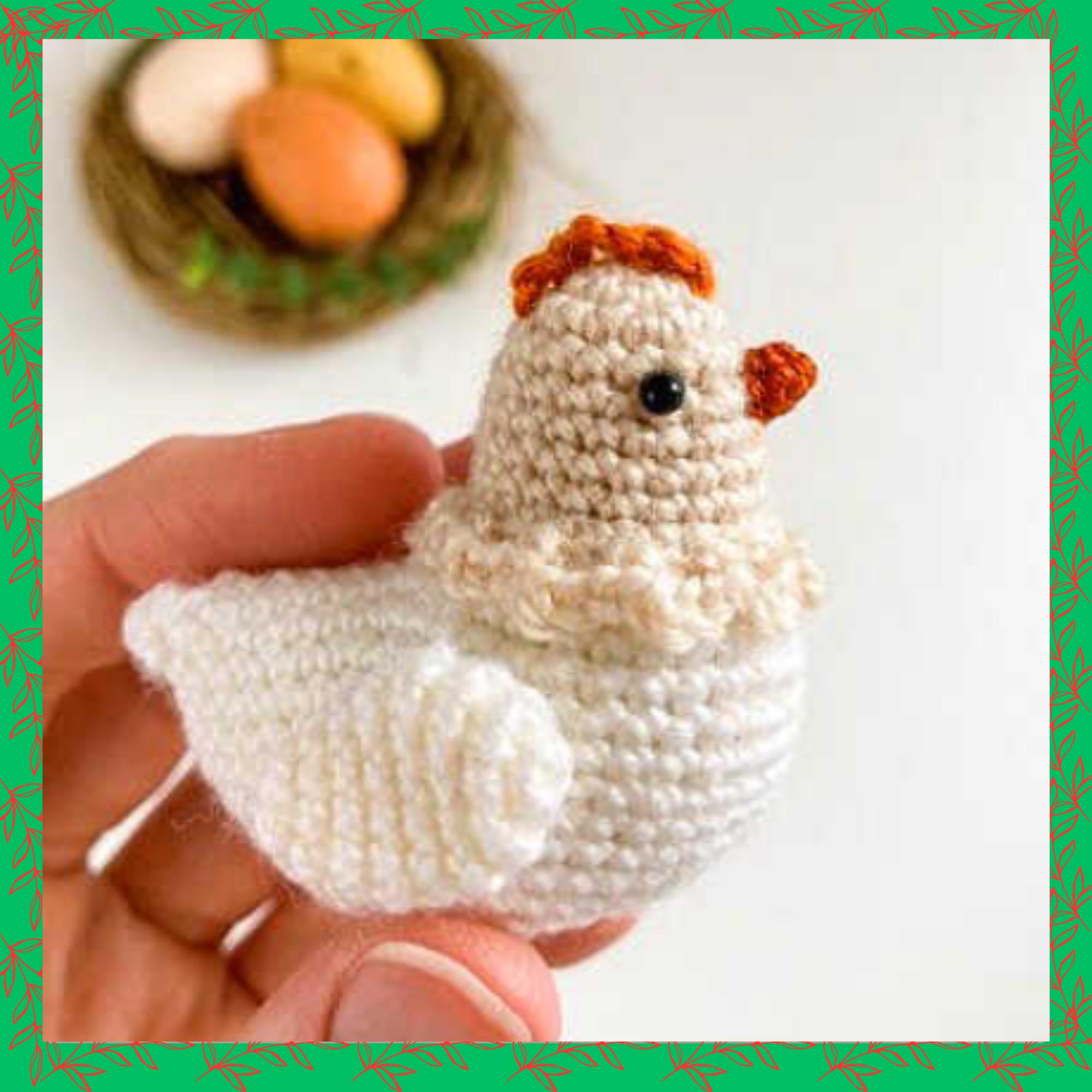 Plush Amigurumi Chicken Crochet Toy Pattern PDF, Stuffed Plush Easy ...