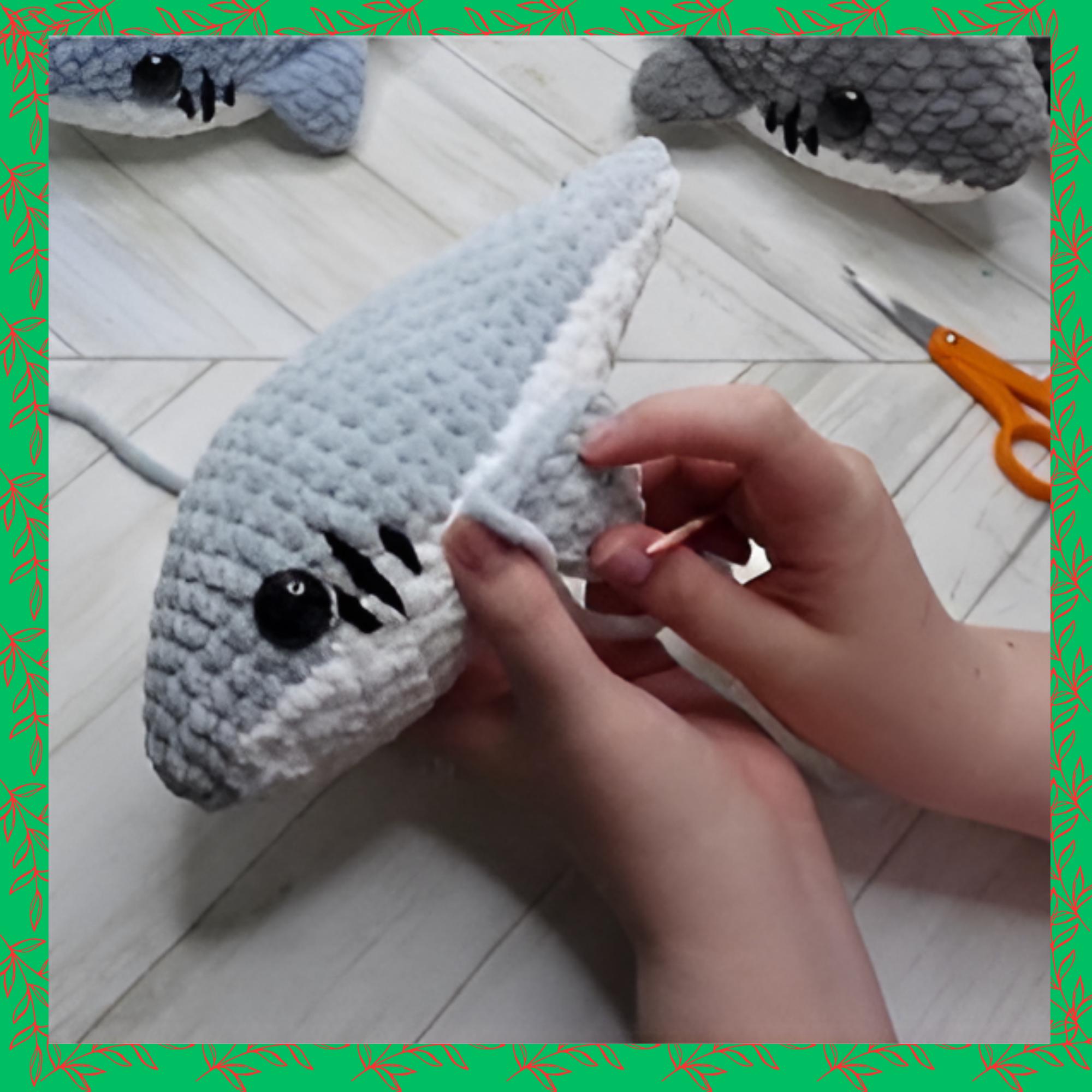Amigurumi Crochet Pattern Shark, Shark Amigurumi, Crochet Shark, Shark ...