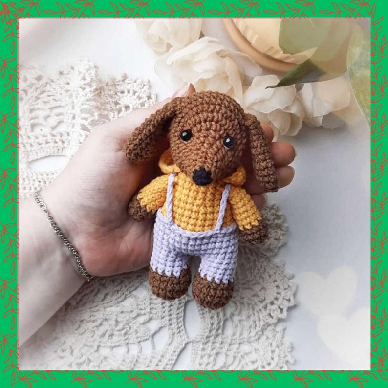 Crochet PATTERN Dog, Mini Puppy, Amigurumi Tutorial PDF in English, PDF ...