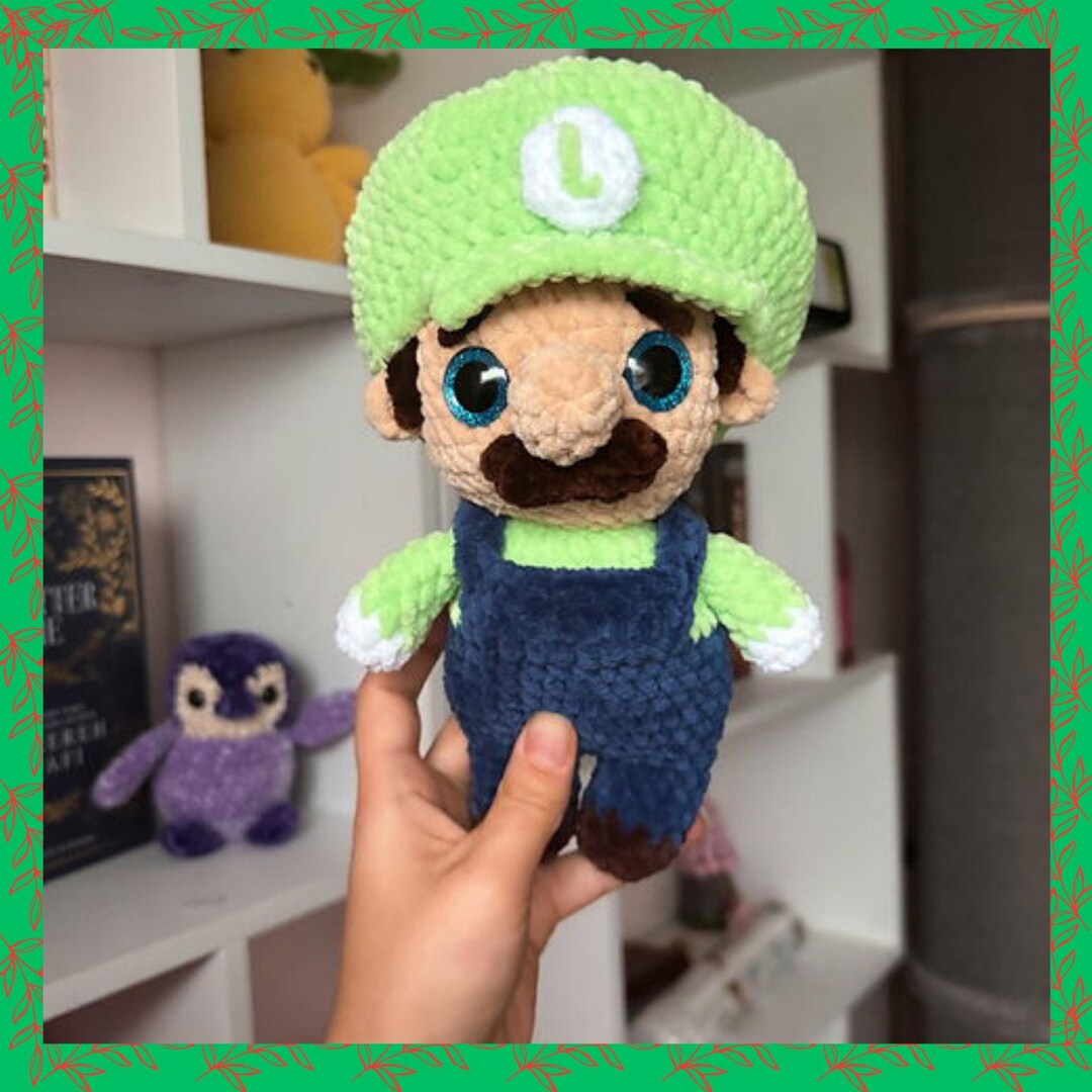 Luigi Crochet Pattern, Super Mario, Amigurumi, Amigurumi PDF Download ...