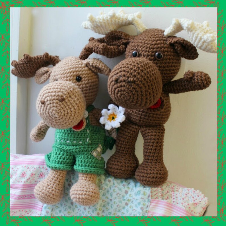 Crochet Moose Amigurumi Pattern, Moose Crochet Pattern, Woodland ...