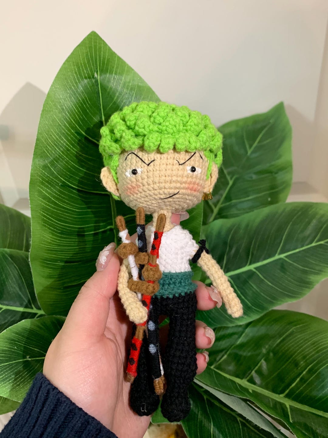Roronoa Zoro-pirate Amigurumi Doll, Crochet Doll, Crochet Stuffed Doll ...