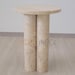 Handmade Travertine Side Table – Natural Stone Accent Table - Etsy