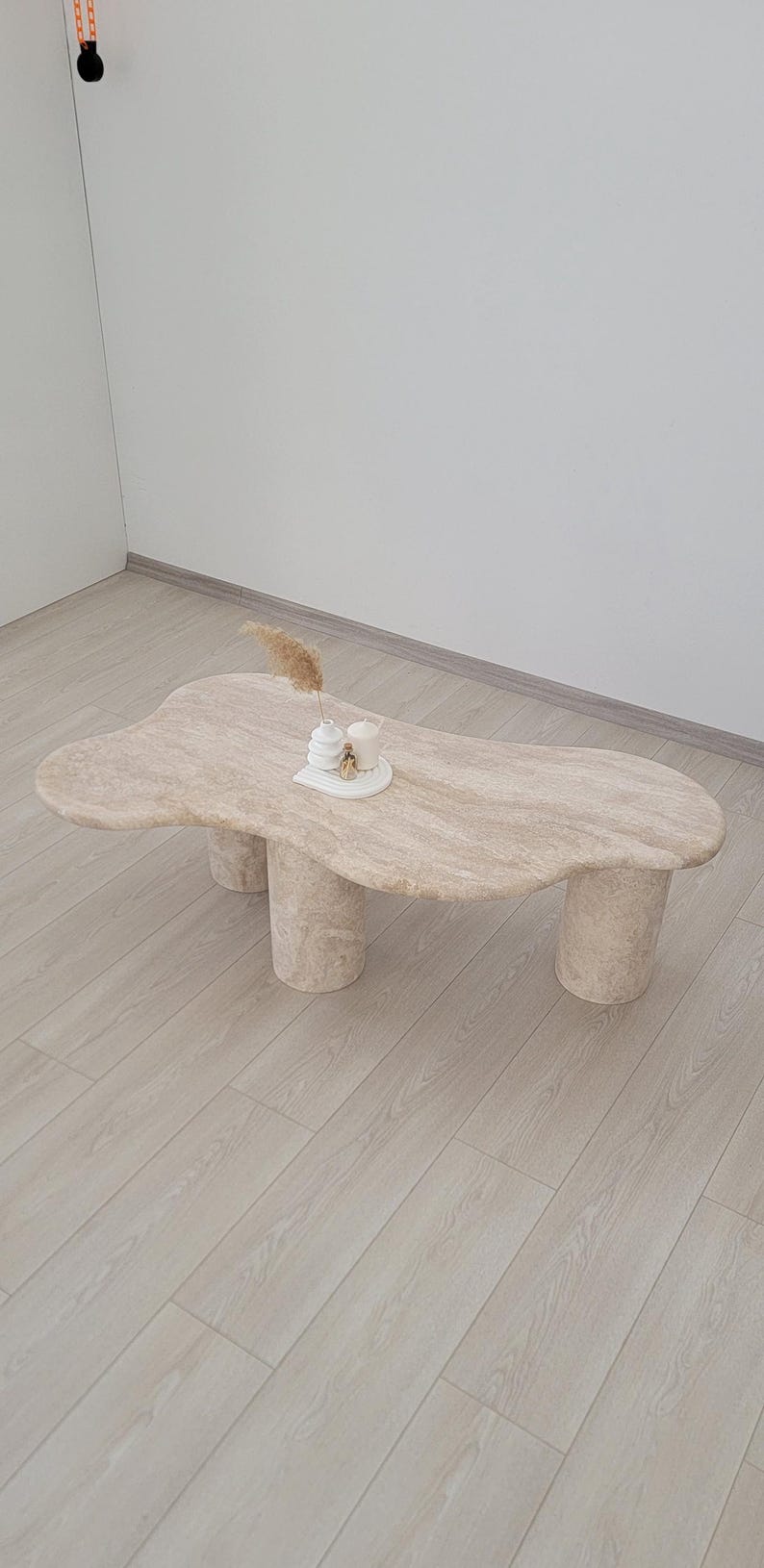 Design Travertine Coffee Table - 100% Natural Stone - Handmade With ...