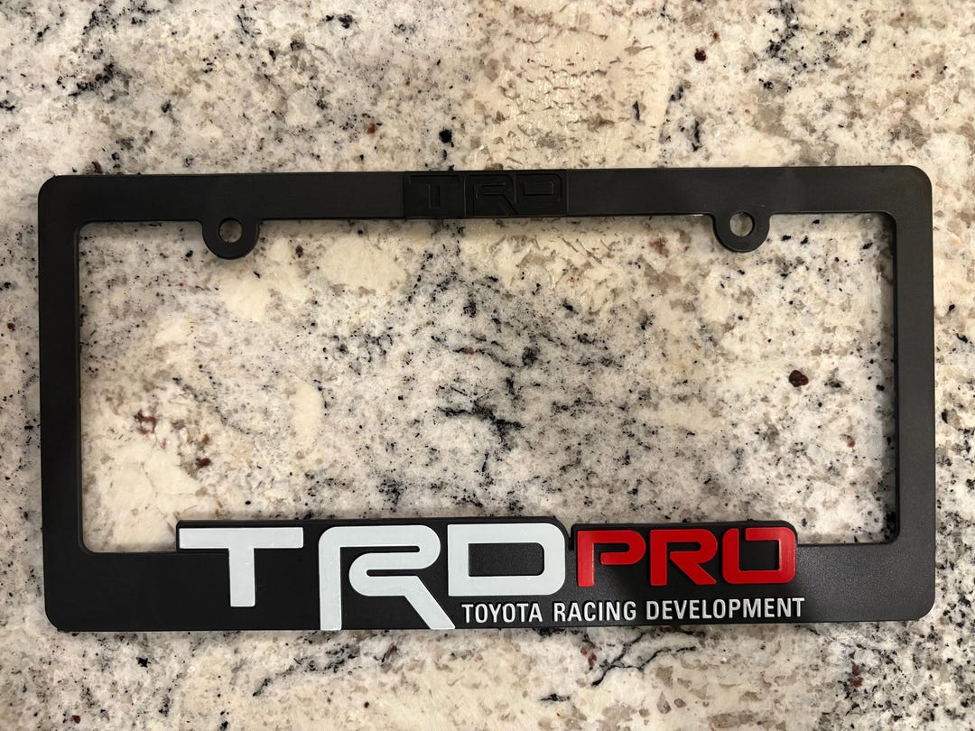 New TRD Racing Development Retro Stripes Offroad TRD Pro License Plate ...
