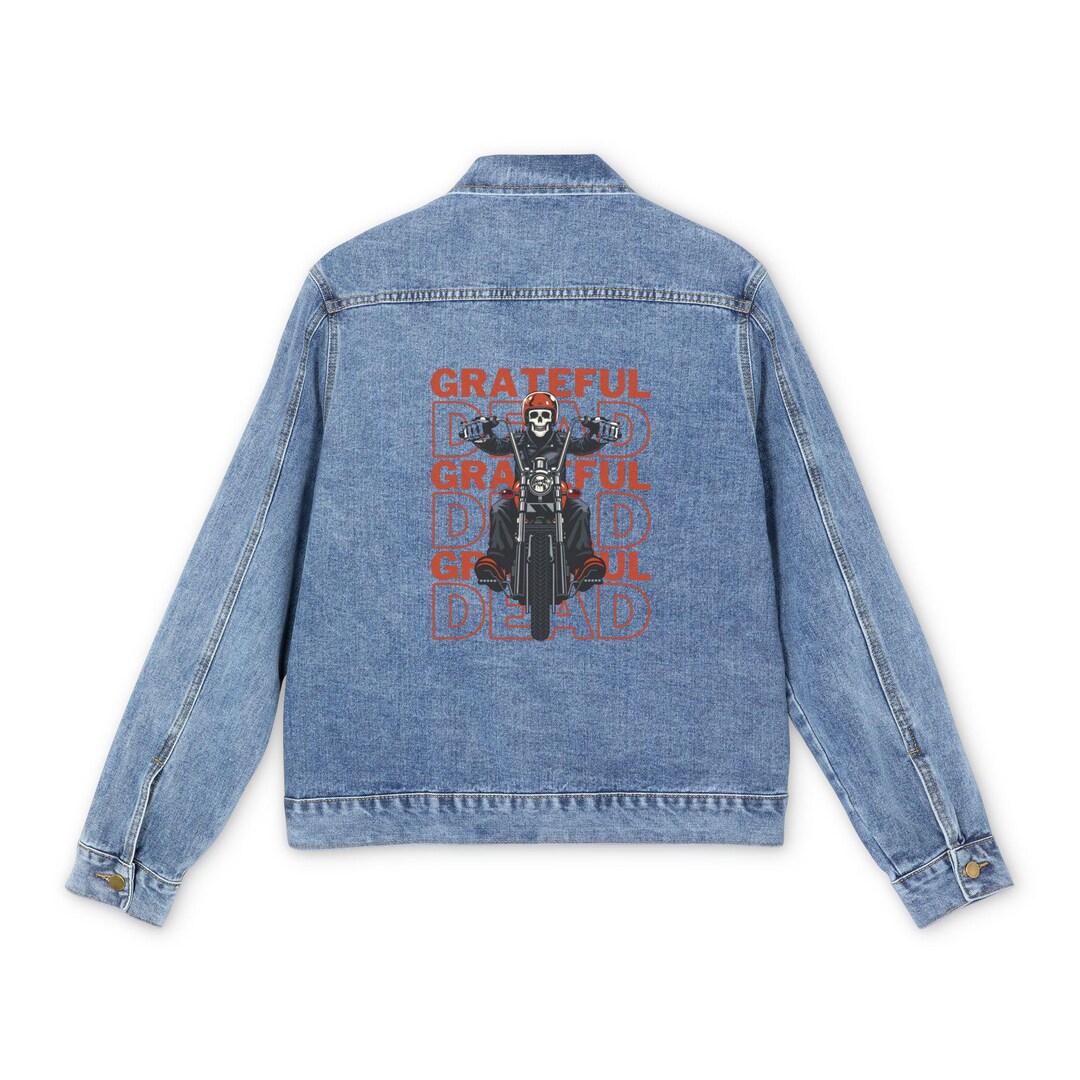 Grateful Dead, Jerry Garcia Men's Denim Jacket - Etsy