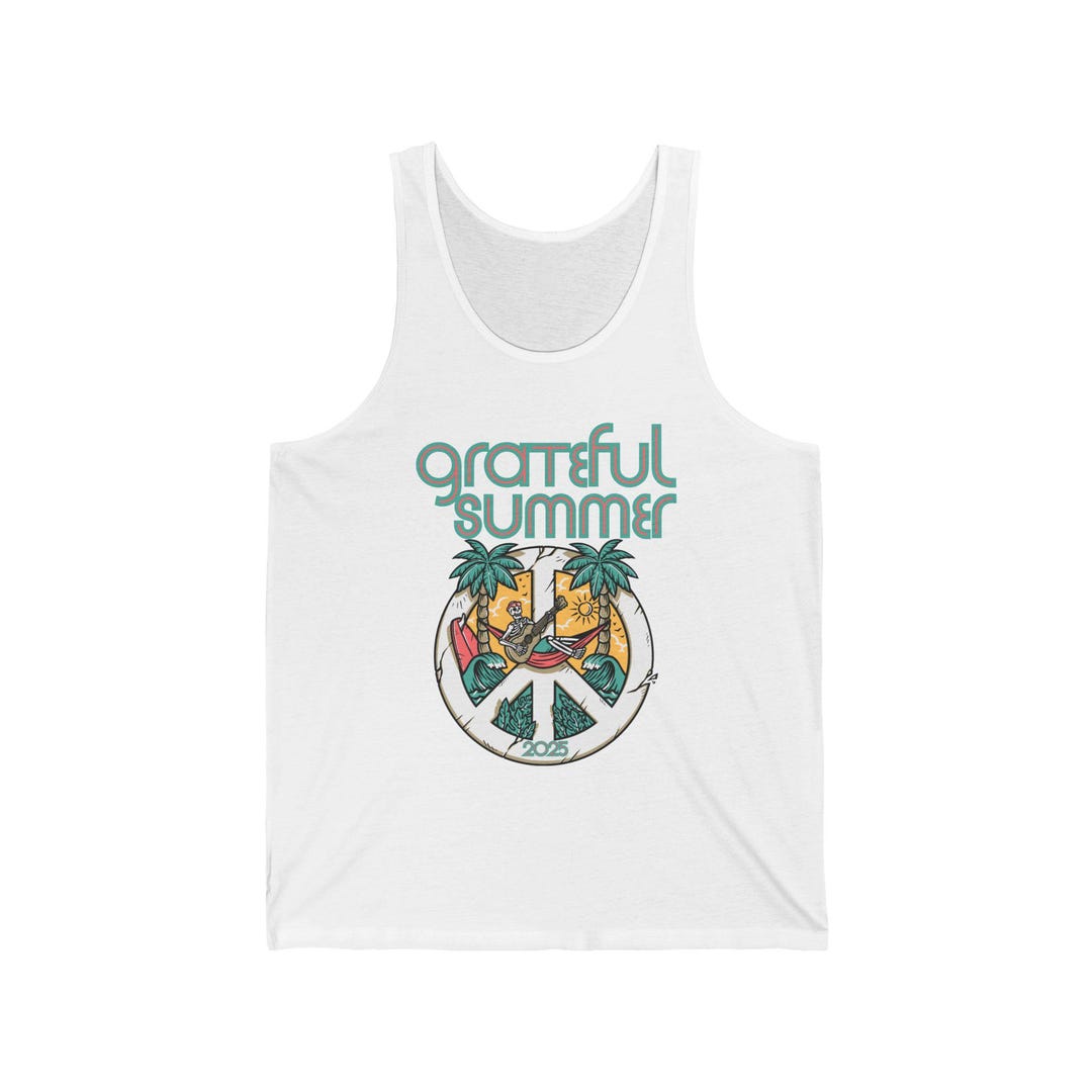 Grateful Dead Inspired Grateful Summer Tank | Beach Festival Yoga Top ...