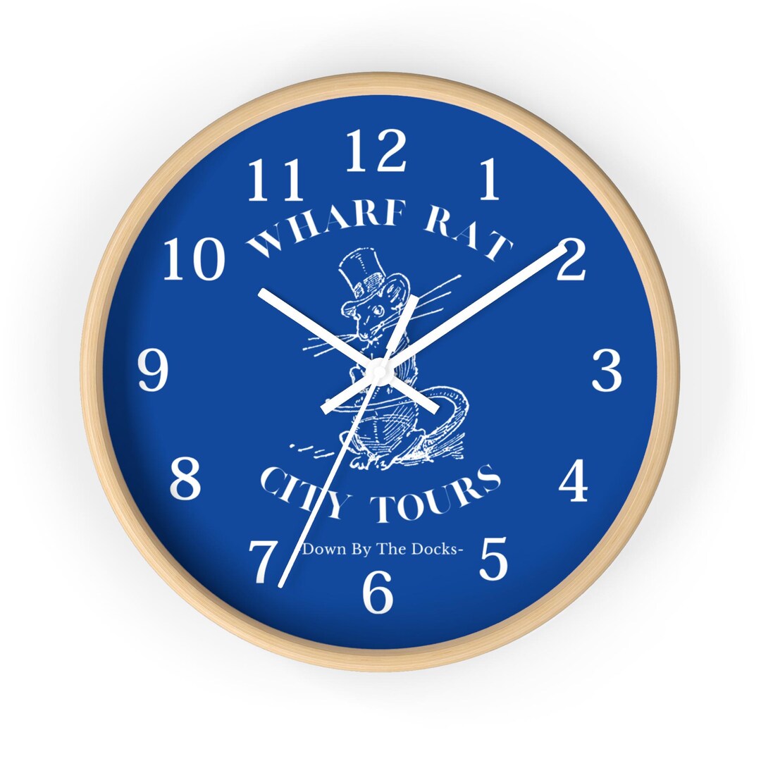 Grateful Dead Inspired Wall Clock, Wharf Rat Design - Home Office ...