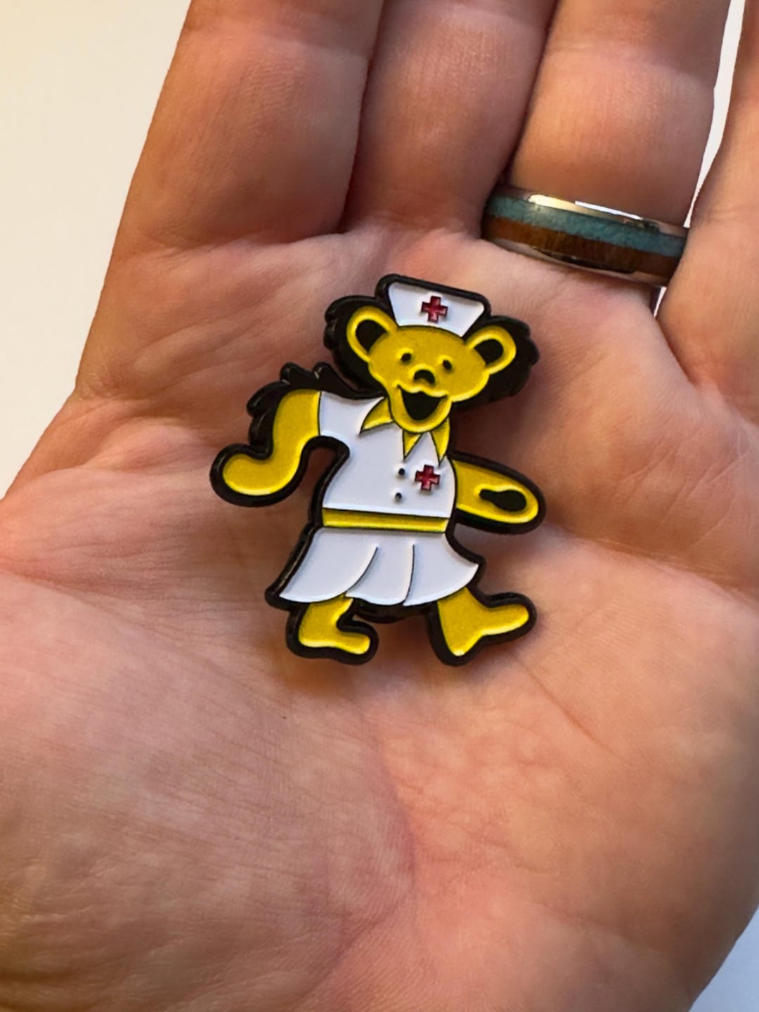Grateful Dead Nurse Bear Pin – Limited Edition Dancing Bear Enamel Pin ...