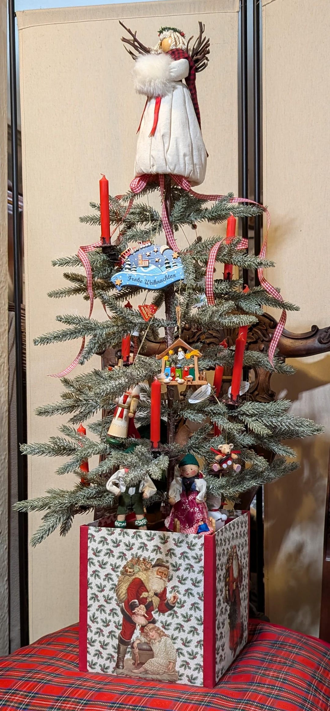 OOAK German Christmas Tree Life-like Spruce in Designer Box W ...