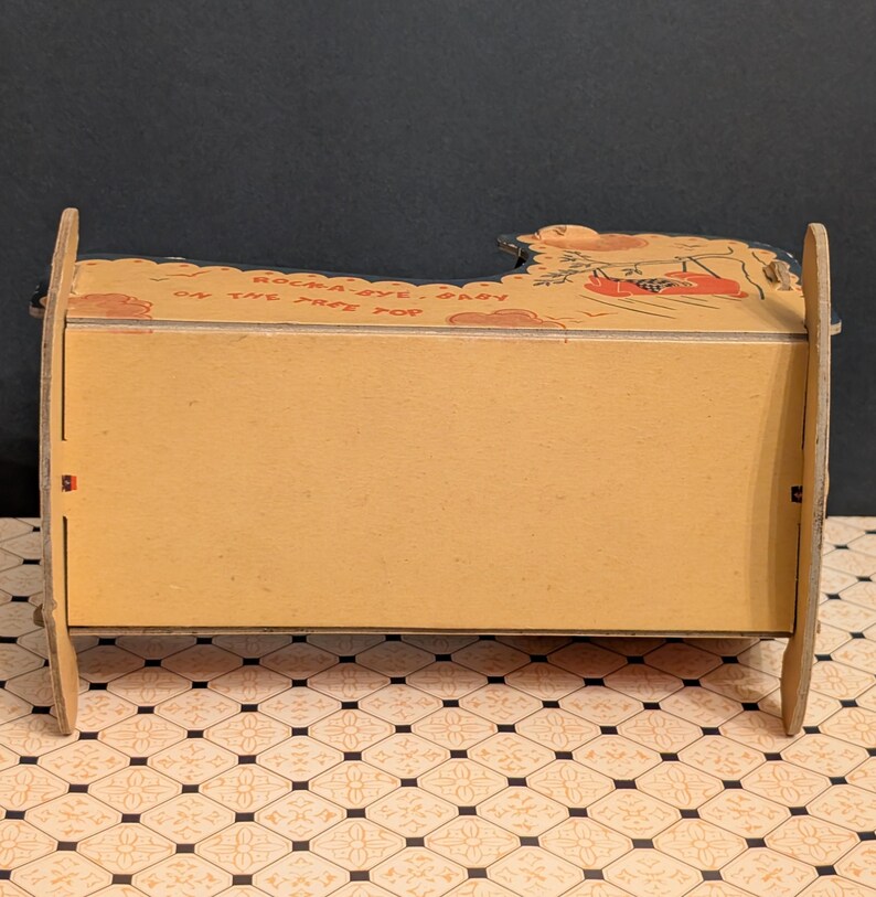 Rare Traditional 50's Canopy Rocke-bye-baby Cardboard Rocker Cradle ...