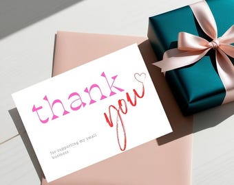 Digital Thank You Card - Etsy