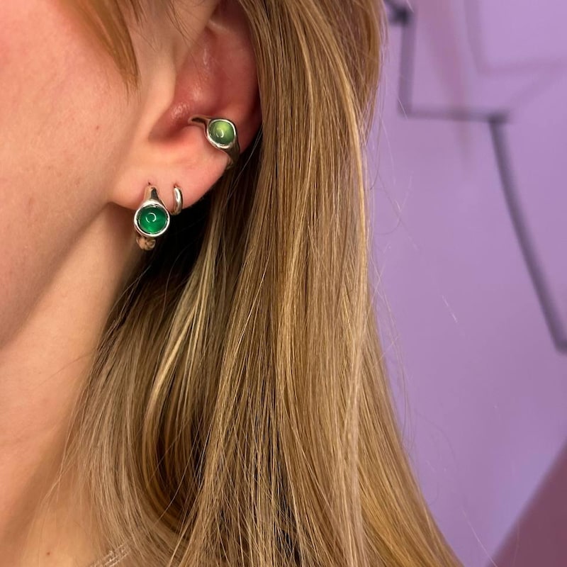 Gemstone Ear Cuff - Etsy