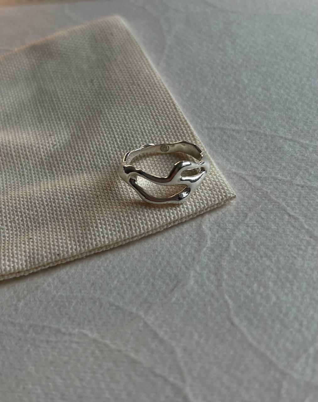Wavy Ring, Sterling Silver Wave Ring, Curved Ring, Thin Wavy Ring ...