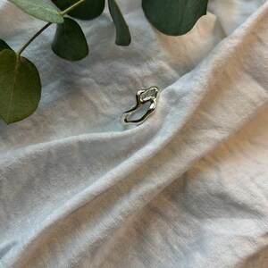 Wavy Ring, Sterling Silver Wave Ring, Curved Ring, Thin Wavy Ring ...