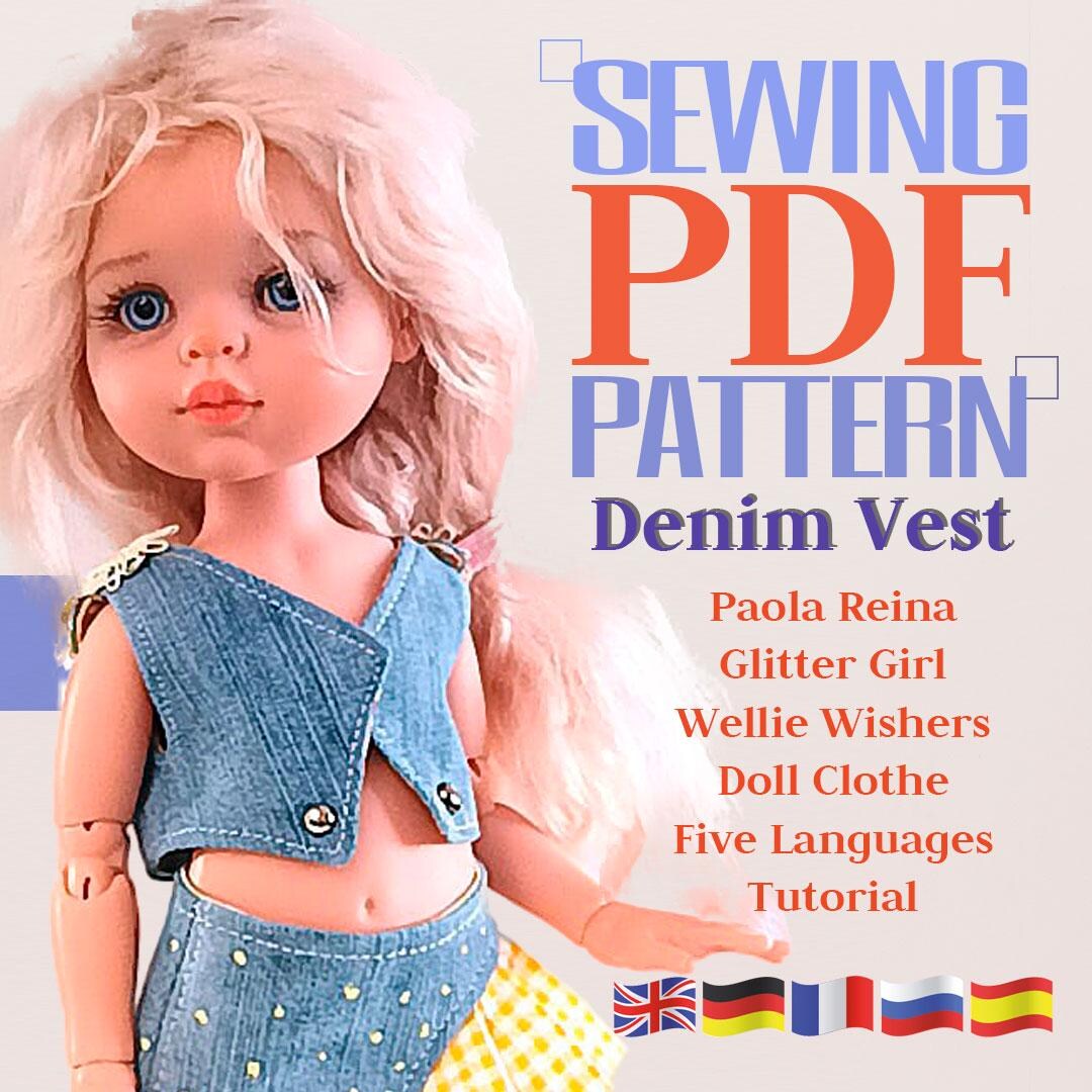 Denim Vest Sewing Pattern PDF: 13