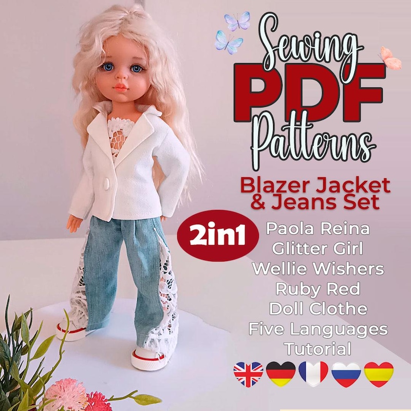 Doll Jacket Pattern - Etsy
