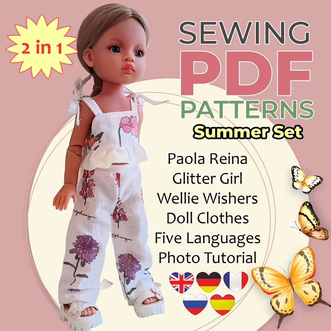 Doll Clothes Sewing Pattern: 13