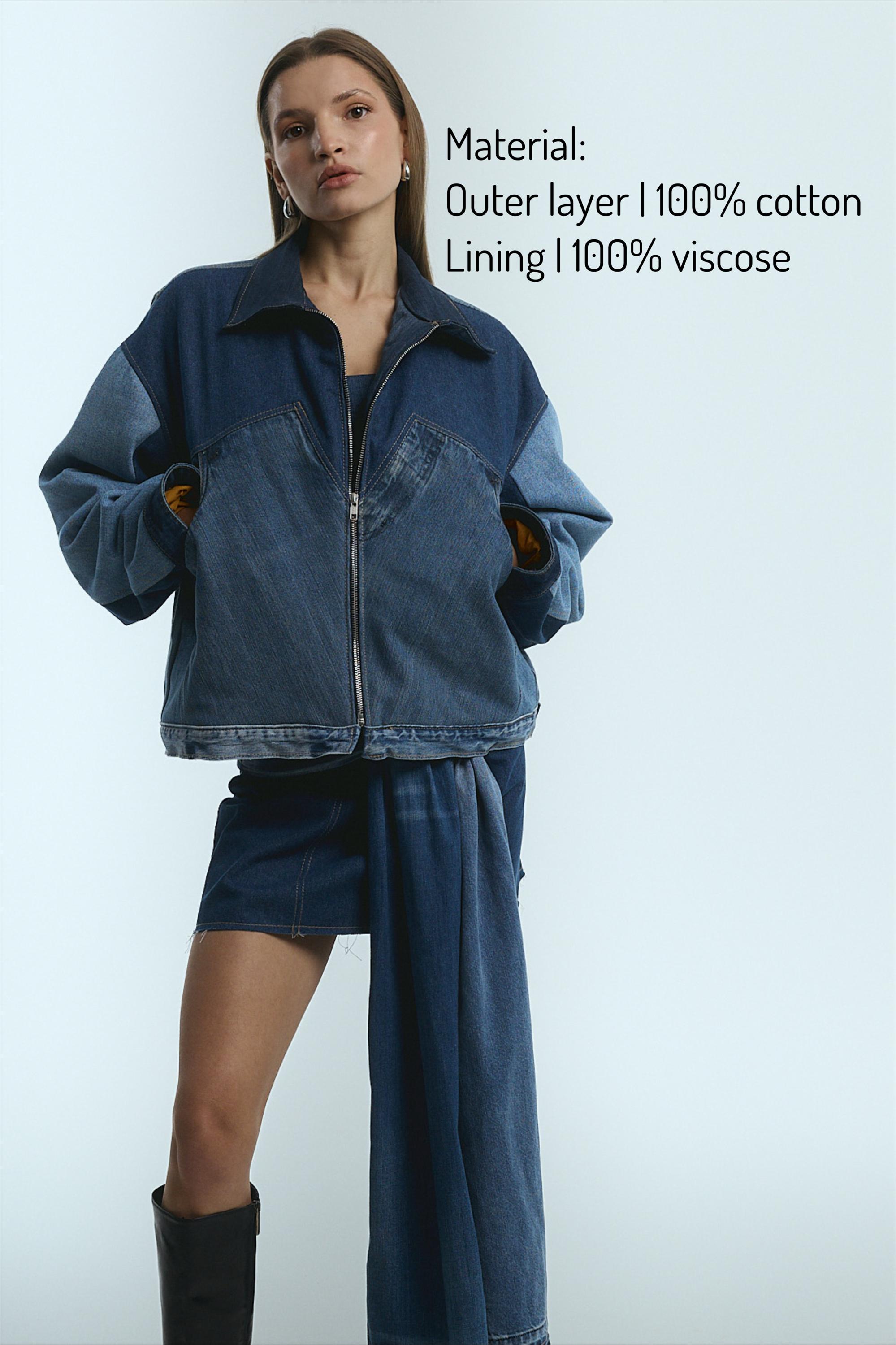 Custom Denim Jacket, Patchwork Denim Vintage Clothing, Upcycled Denim ...