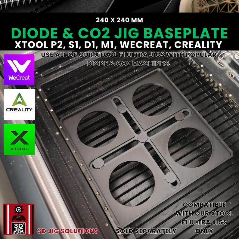 Xtool F1 Ultra & F2 Ultra Self-centering Jig: Precision Laser Engraving ...