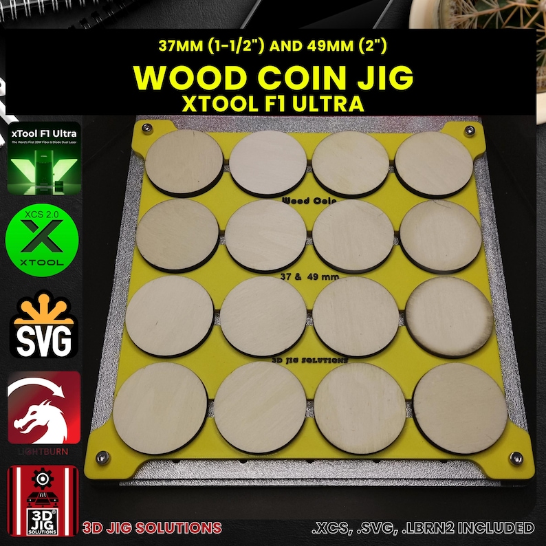 XTool F1/F2 Ultra Laser Jig aus Holz + XCS Files - Etsy.de