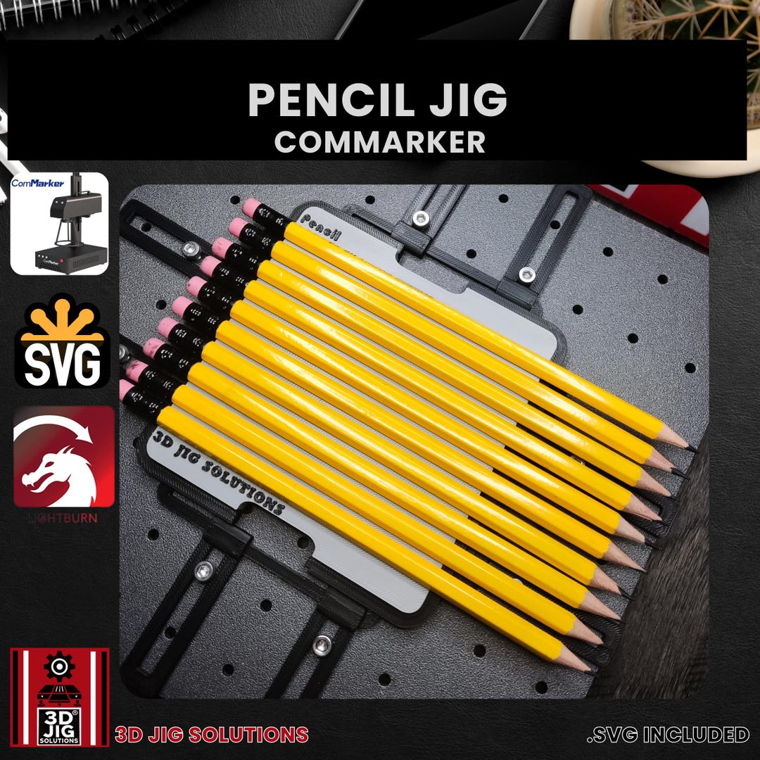 Commarker Hex Pencil Laser Engraving Jig - Etsy