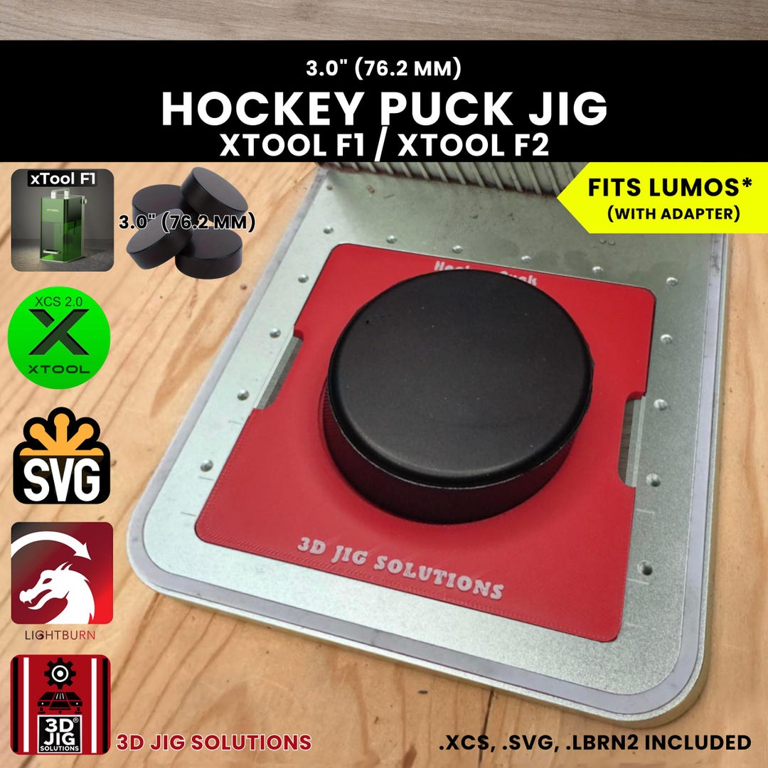 Xtool F1 & F2 Hockey Puck Laser Engraving Jig - Etsy