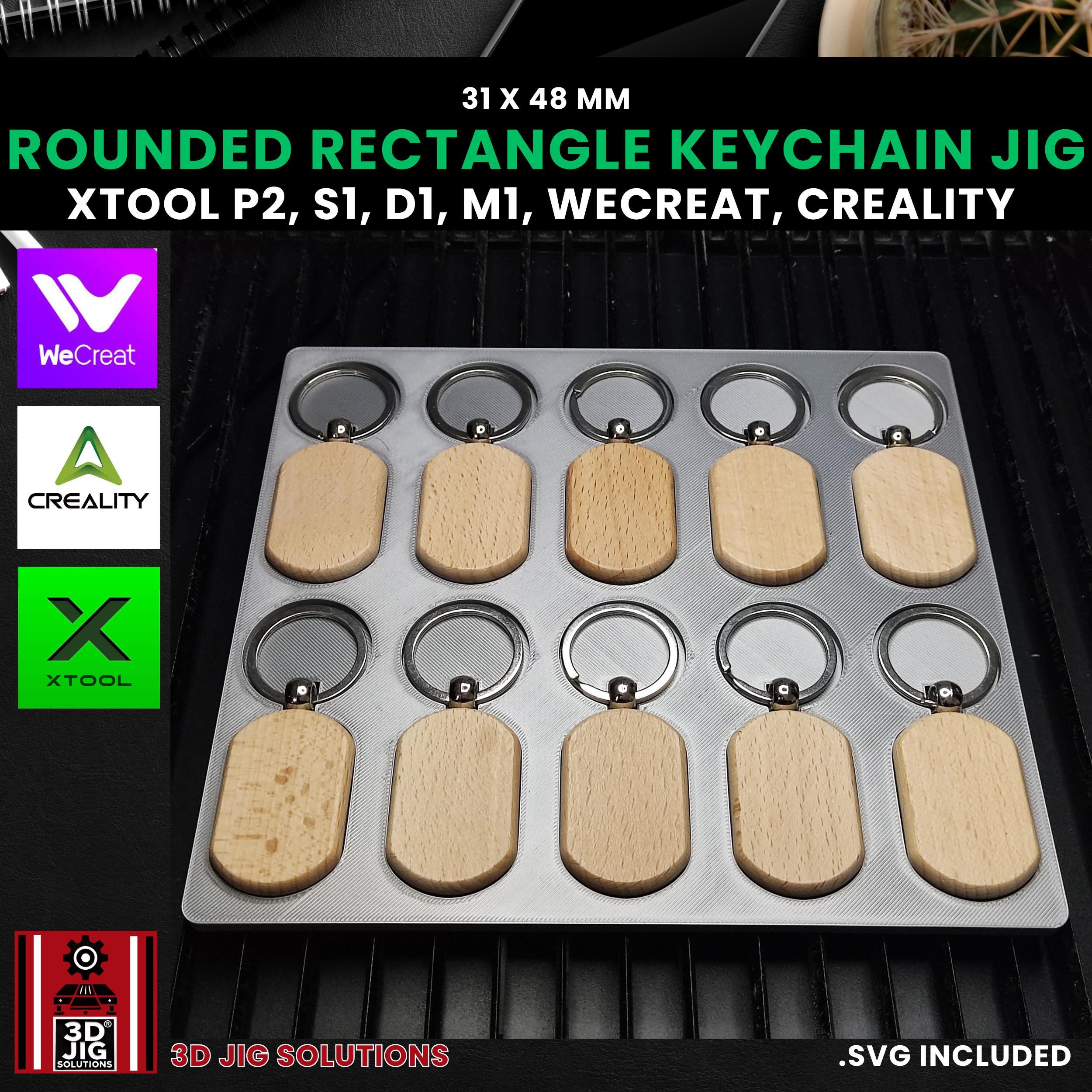 Oval Keychain Laser Engraving Jig: Diode & CO2 Laser, Wecreat, Xtool ...