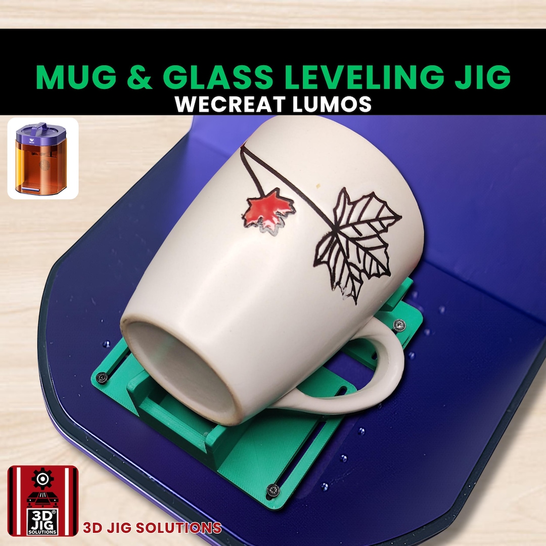 Wecreat Lumos Mug & Glass Leveling Jig: Laser Engraving Alignment Tool ...