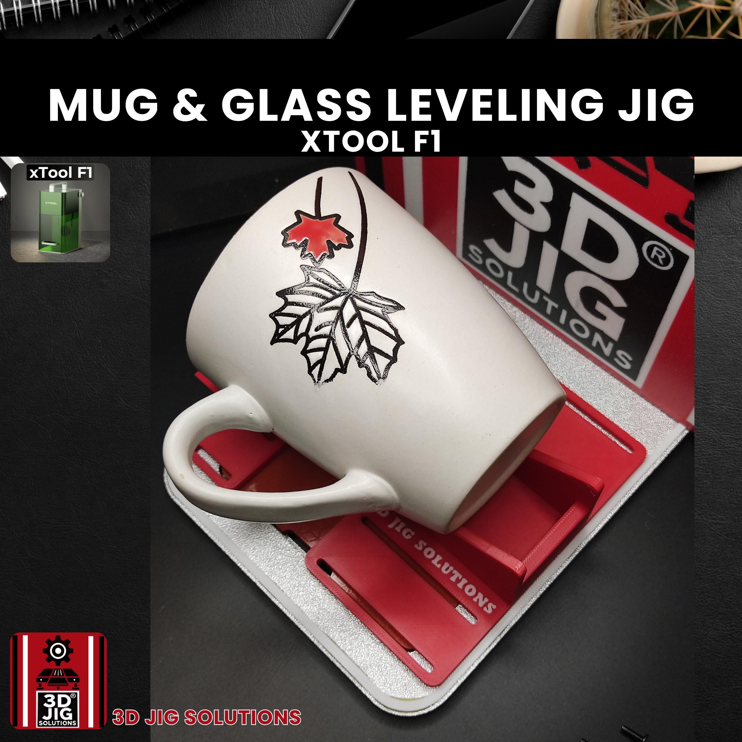 Xtool F1 Mug and Glass Leveling Jig: Adjustable Laser Engraving ...