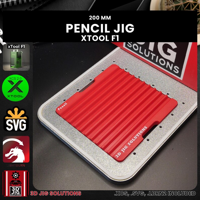 Xtool F1 Pencil Jig | Laser Engraving Jig for Hexagon Pencil ...