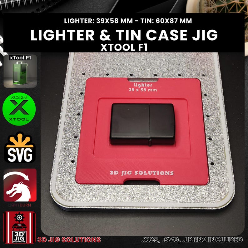 Xtool F1 & F2 Lighter Laser Engraving Jig: Zippo Flip Top Style - Etsy