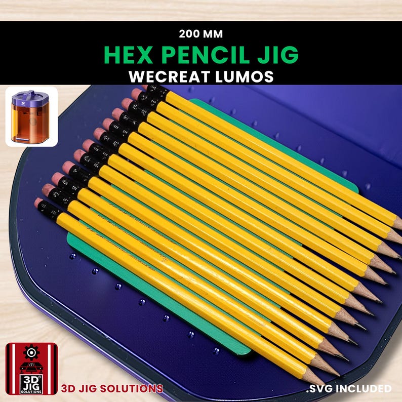 Wecreat Lumos Pencil Laser Engraving Jig: Pencil Alignment Fixture | Slide Extension Options ...