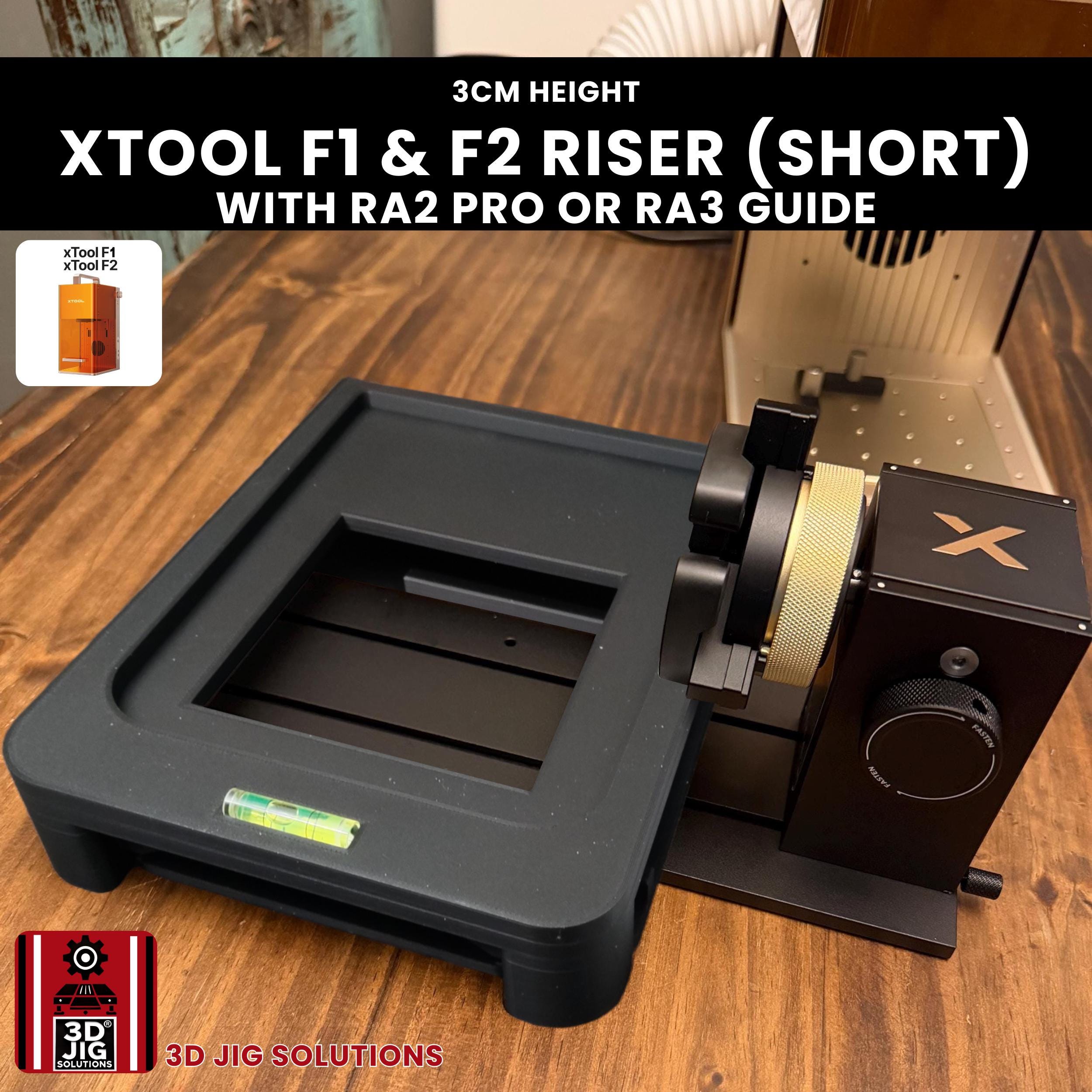 Xtool F1 & F2 Riser Stand | Optional RA2 Pro or RA3 Guide | Rotary ...