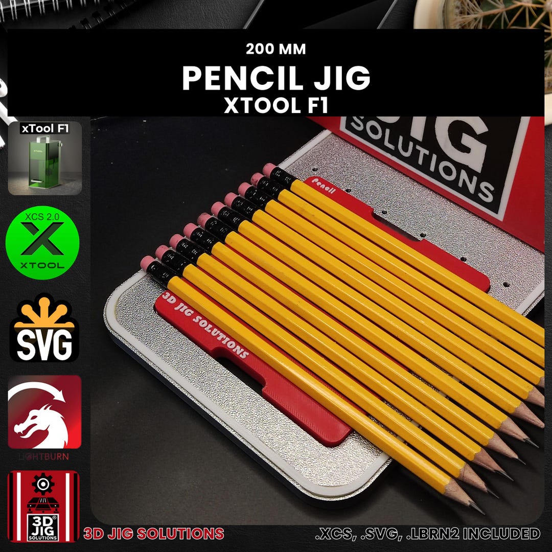 Xtool F1 Pencil Jig | Laser Engraving Jig for Hexagon Pencil ...