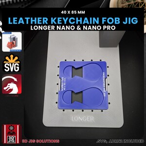 Leather Keychain Fob Laser Engraving Jig: Longer Nano Pro - Etsy