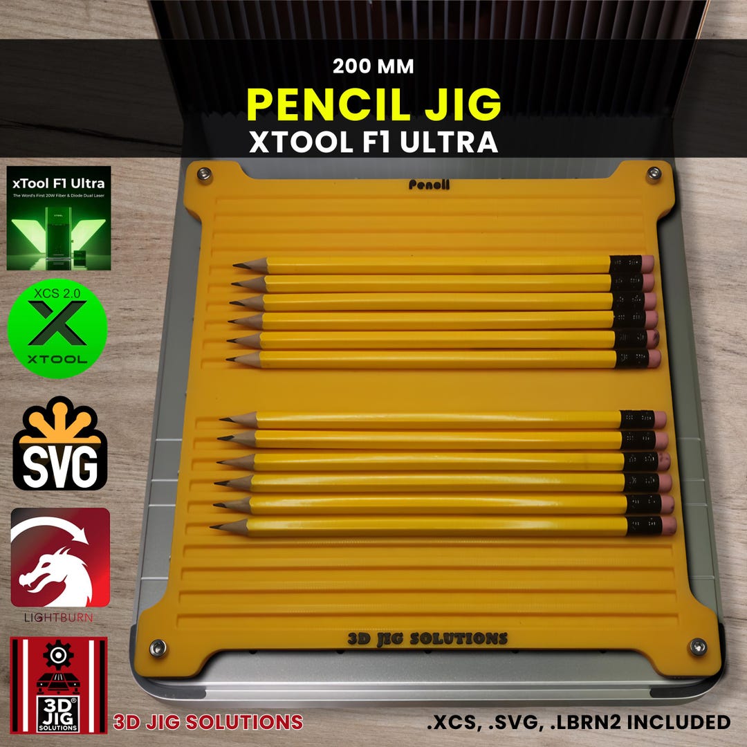 Xtool F1 Ultra Laser Jig | Pencil Laser Engraving Jig | Hexagon ...