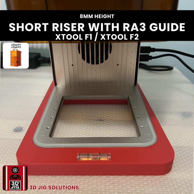 Xtool F1 & F2 Short Riser With RA3 Guide | Rotary Height Extension Spacer - Etsy
