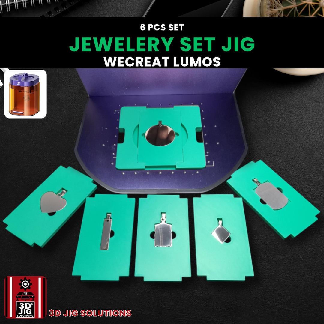 Wecreat Lumos Jewelry Set Laser Engraving Jig | 6-piece Modular Jewelry ...